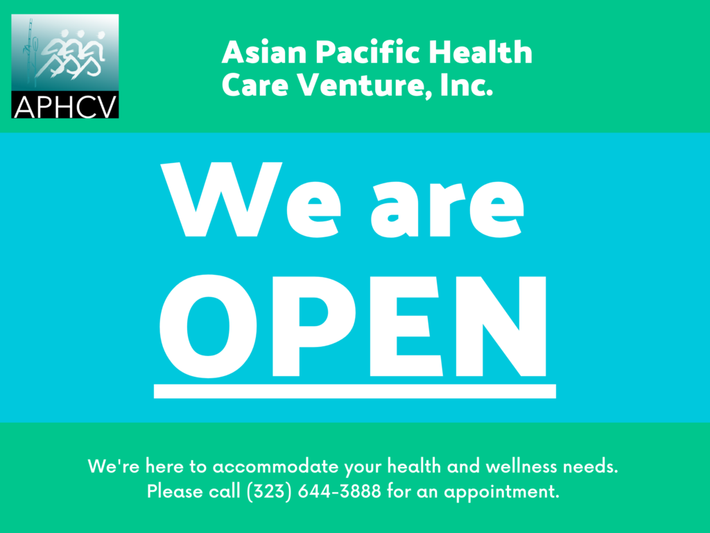 We are Open! – APHCV